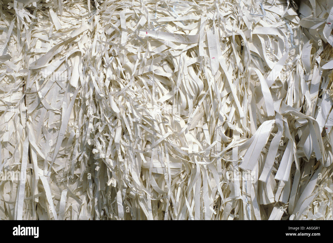 Crunched white waste paper stripes Stock Photo - Alamy