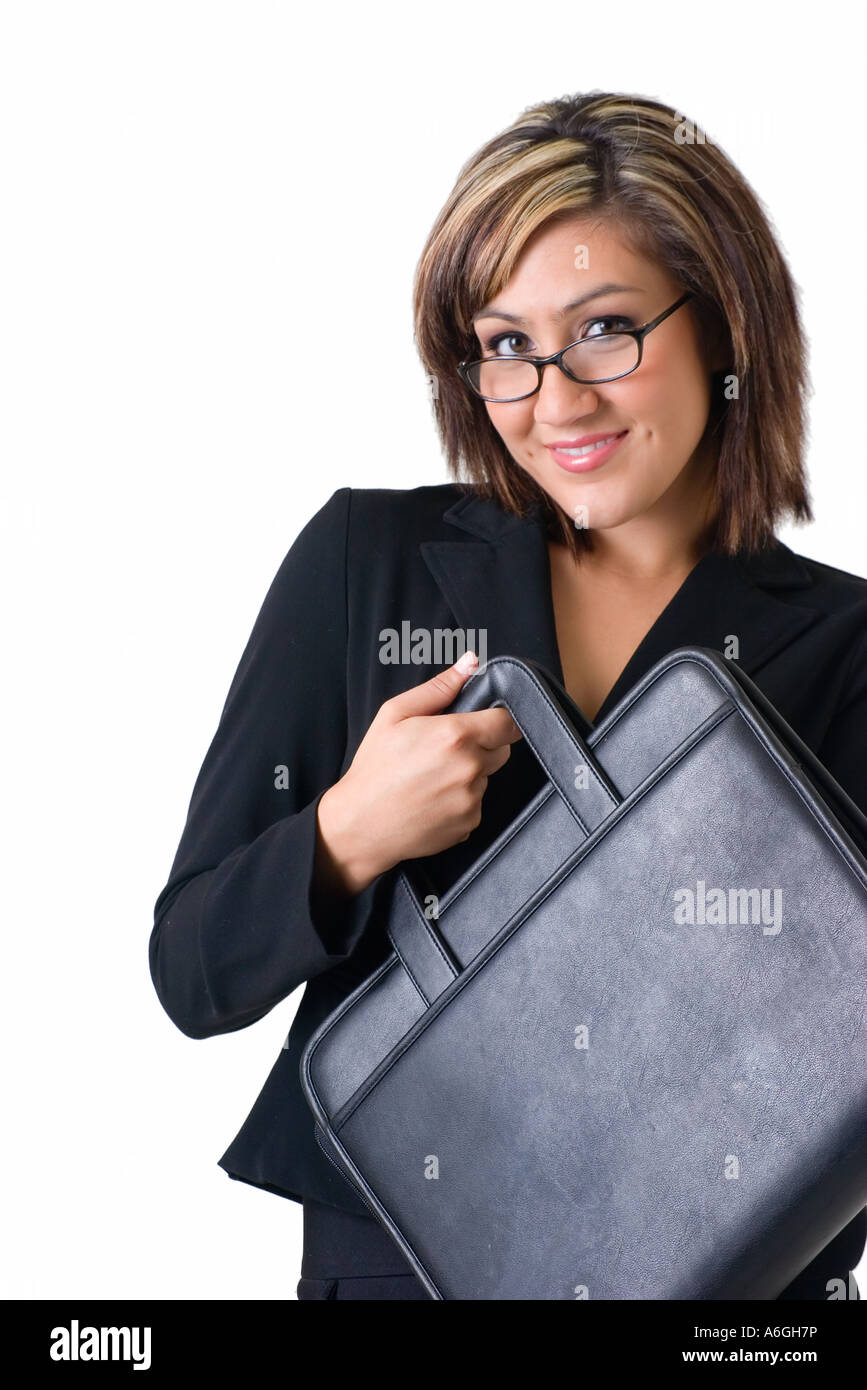 Happy business woman Stock Photo - Alamy