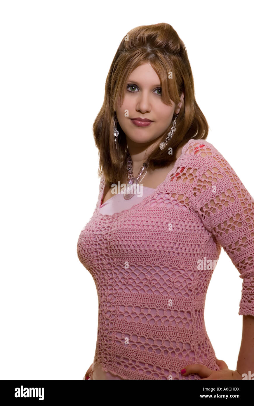 Pink standing Cut Out Stock Images & Pictures - Alamy