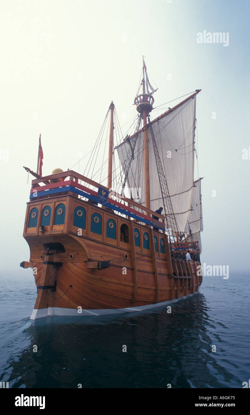 John Cabot s ship The Mathew sailing in the fog off Portland English ...