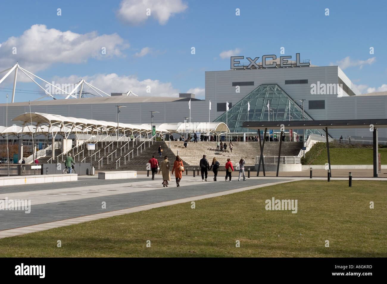 The ExCel Centre at Royal Victoria Docks, Docklands, London, UK Stock ...
