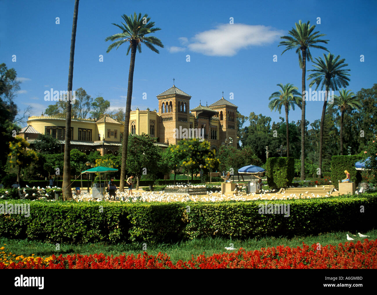 Pabillon Mudejar Plaza de Las Americas Maria Luisa Park Seville Spain ...