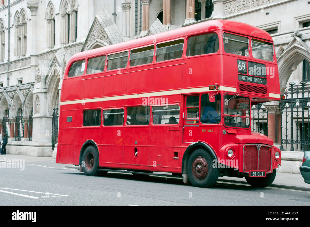 Double Decker Routemaster Red Bus in London England Stock Photo - Alamy