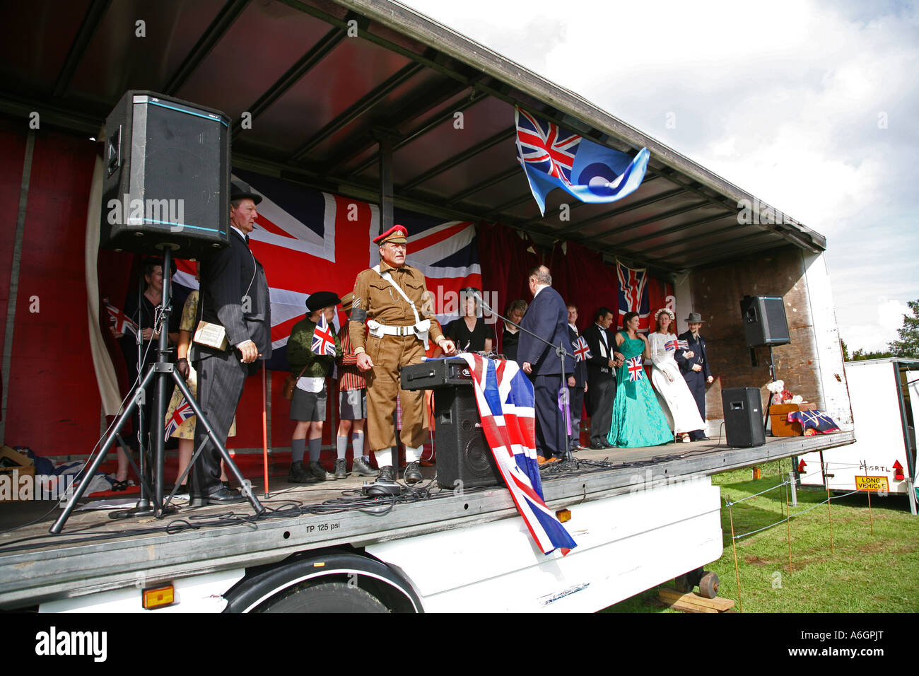 Addressing the Crowd Stock Photo - Alamy
