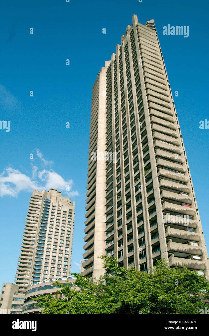 Shakespeare Lauderdale and Cromwell Towers in the Barbican London UK ...
