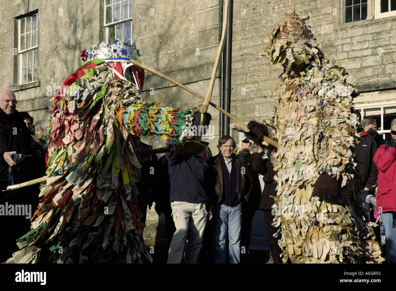 The Old Time Paperboys mummers who perform in Marshfield South ...