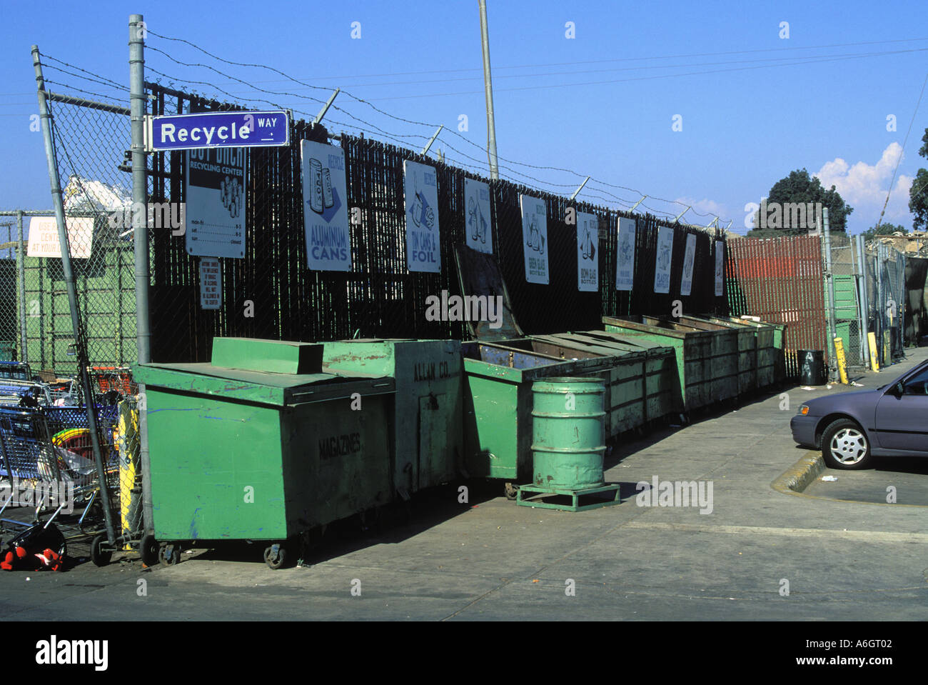 Recycling Center Santa Monica Los Angeles California LA Stock Photo - Alamy