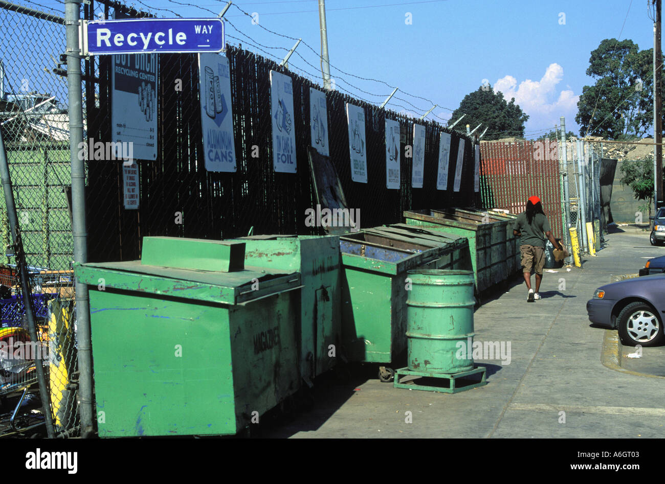 Recycling Center Santa Monica Los Angeles California LA Stock Photo - Alamy