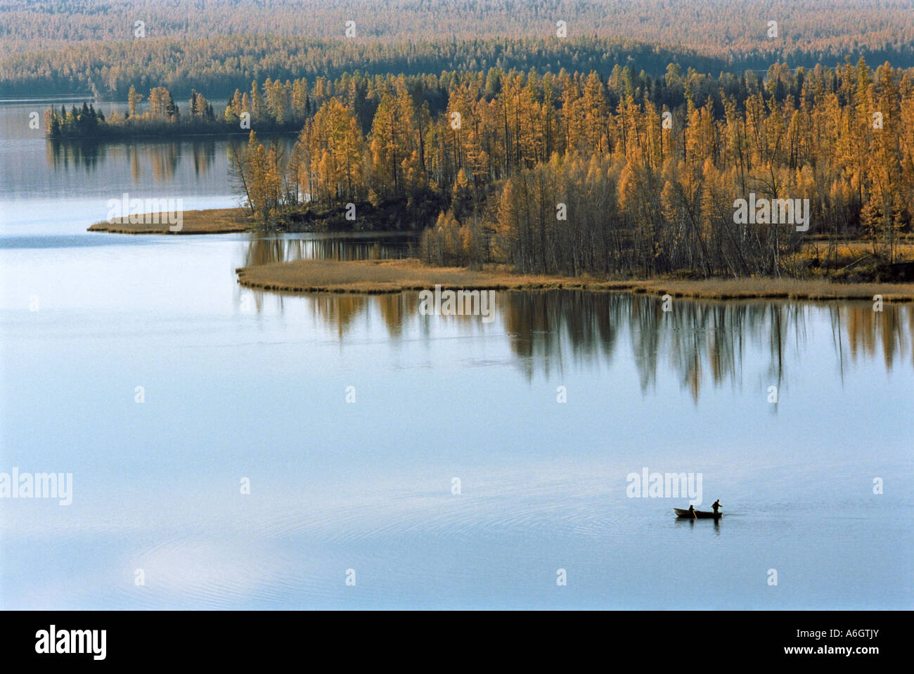 Azas (Toodja) lake. Todja Kozhuun. The Sayan Mountains. The Tyva (Tuva ...