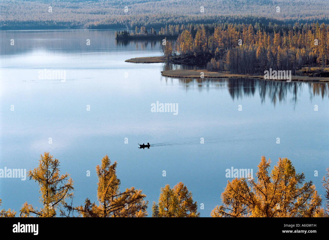 Azas (Toodja) lake. Todja Kozhuun. The Sayan Mountains. The Tyva (Tuva ...