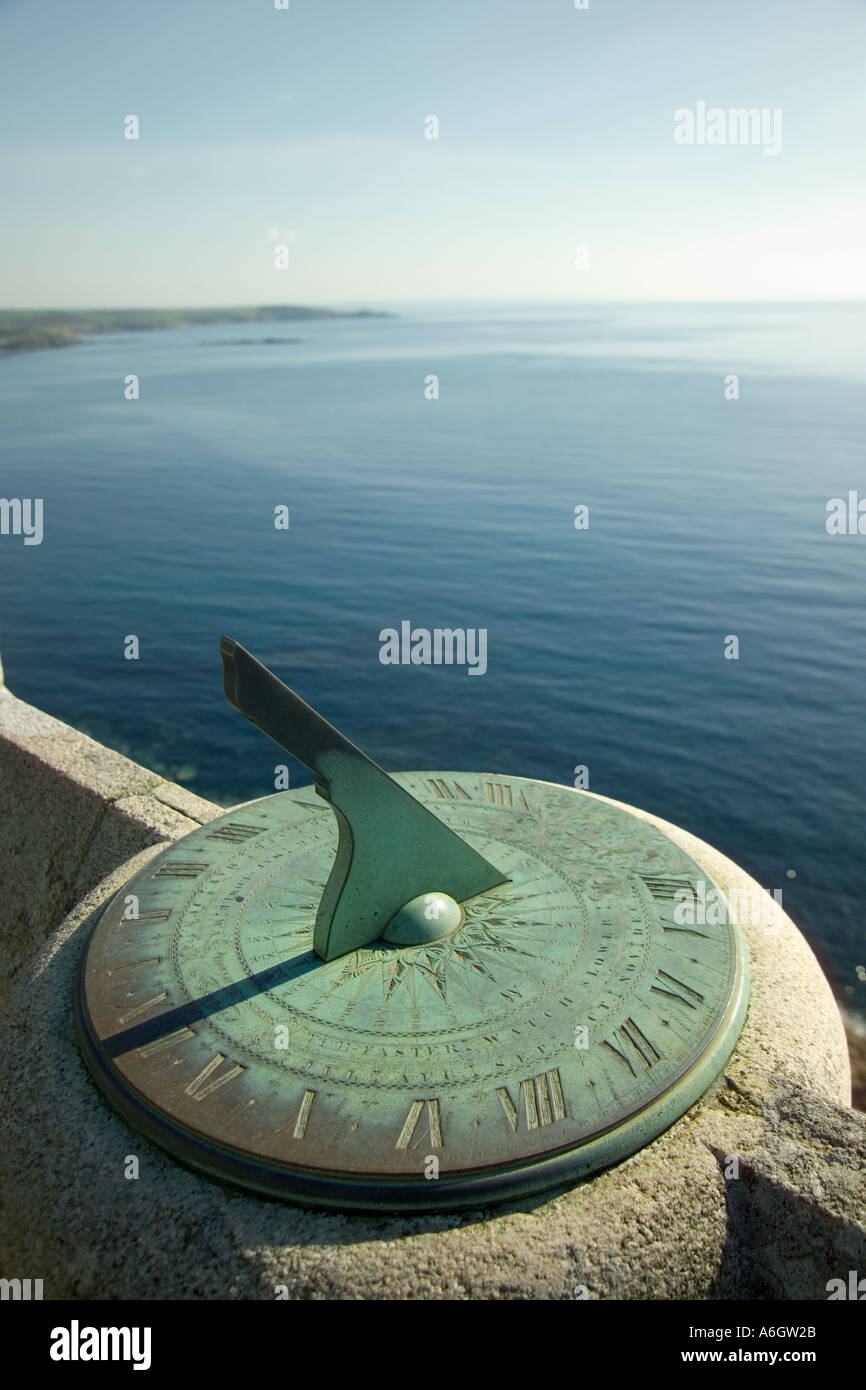 St Michael s Mount Cornwall UK The National Trust sundial and view ...