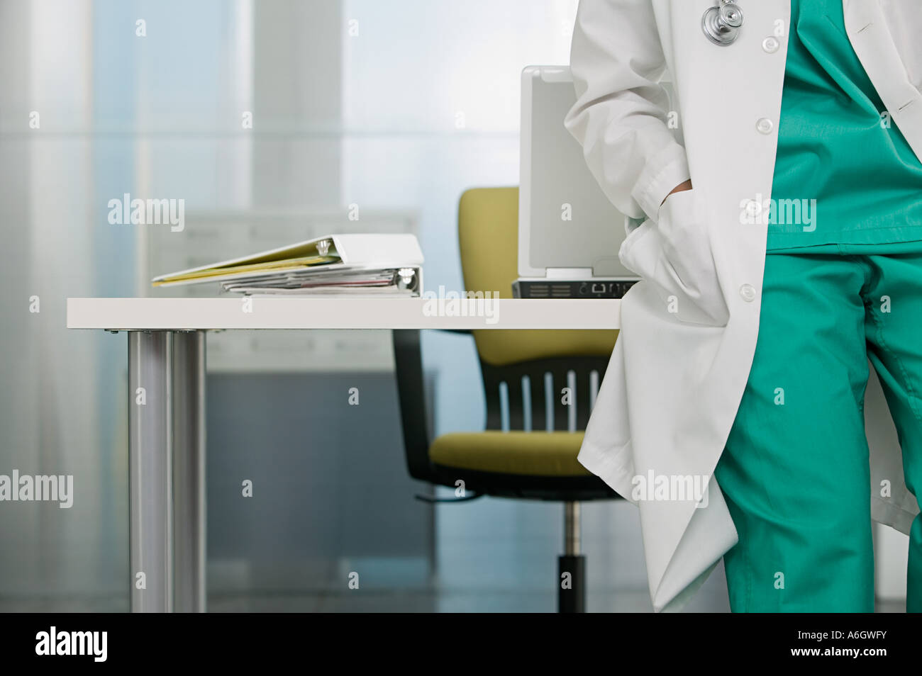 Doctor in their office Stock Photo - Alamy