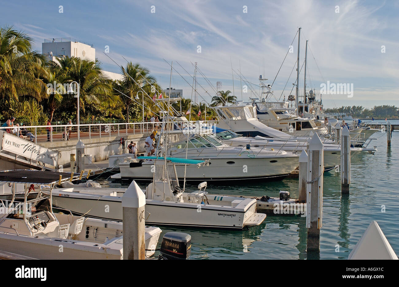 Key West Marina Stock Photo - Alamy