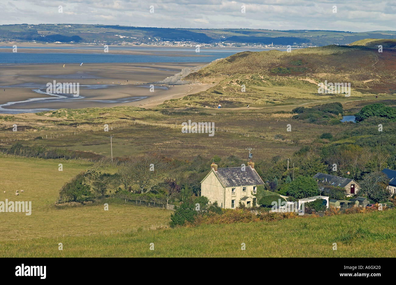 South Wales Gower Broughton Farm Stock Photo - Alamy
