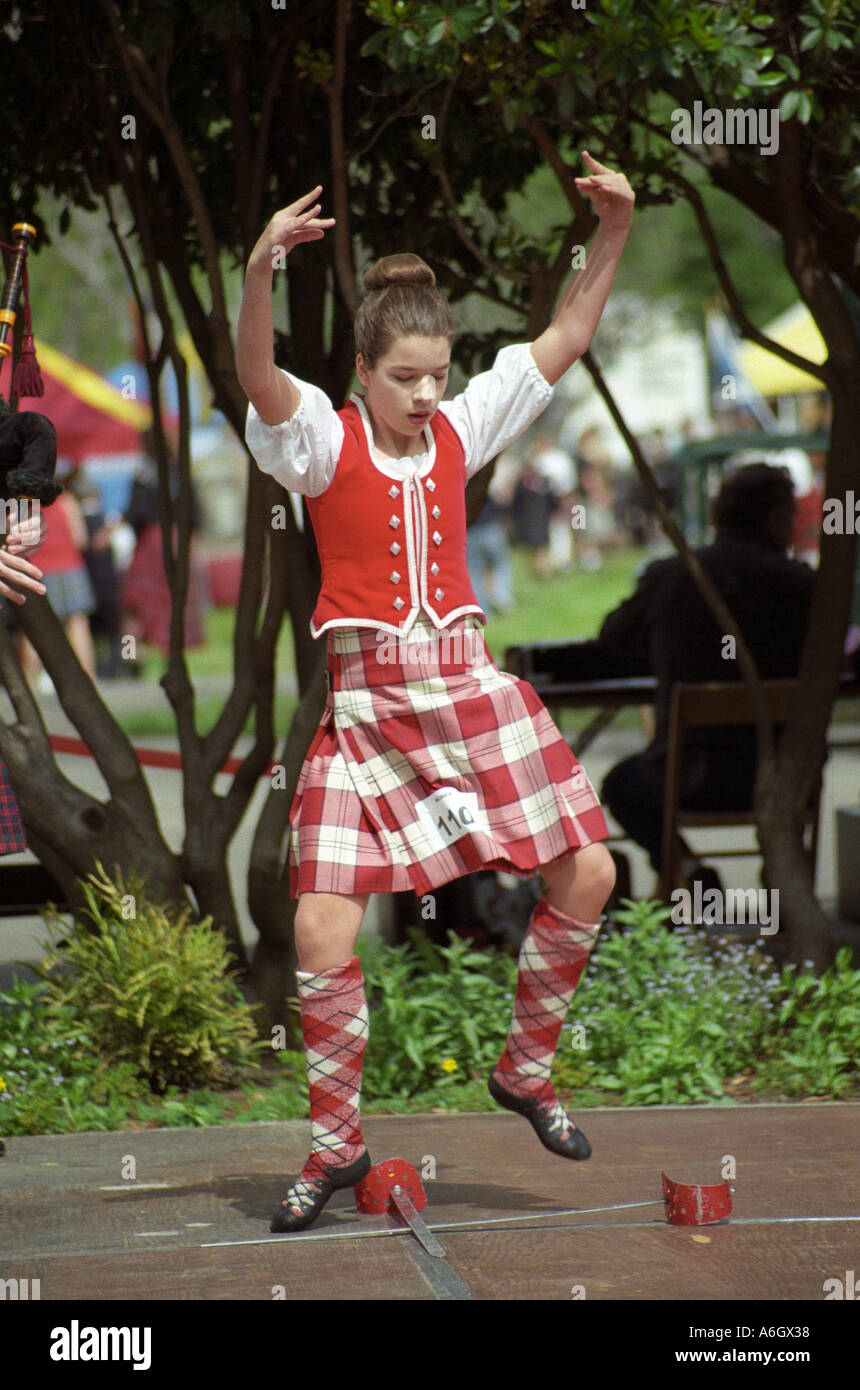 Scottish Highland Dancer Stock Photo - Alamy