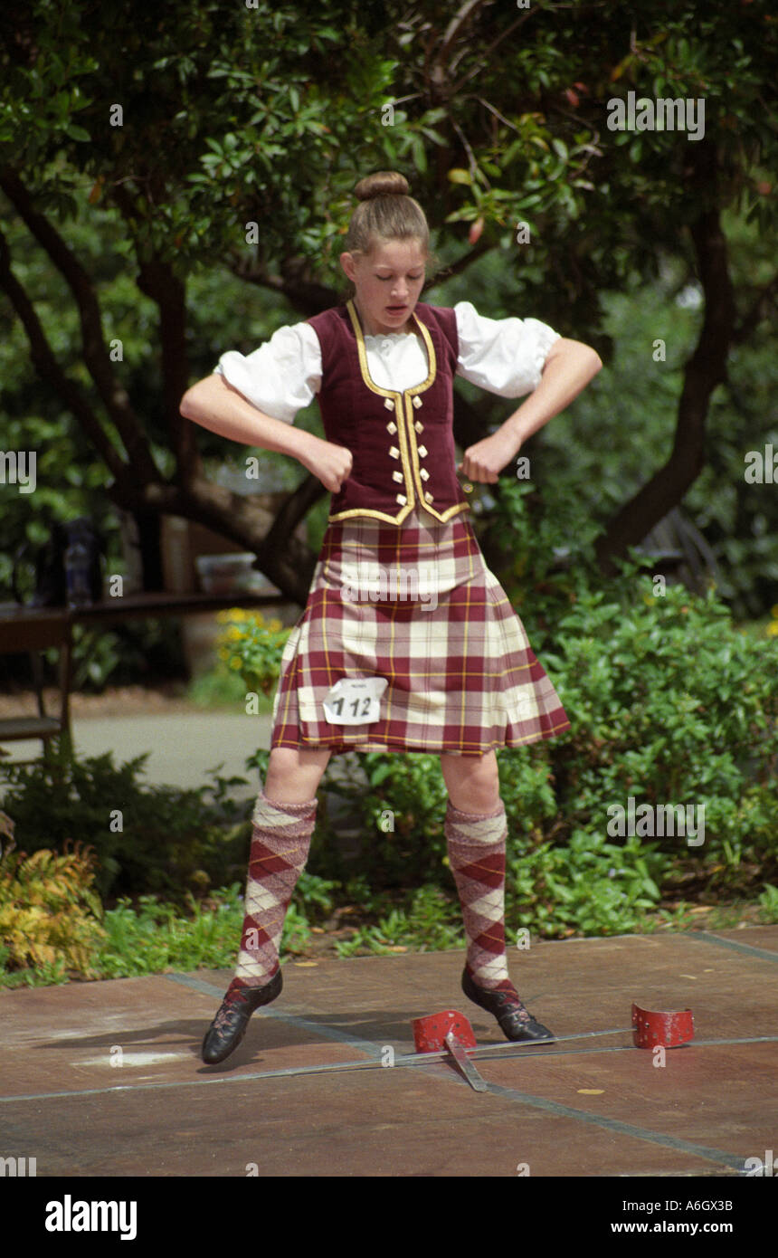 Scottish Highland Dancer Stock Photo - Alamy