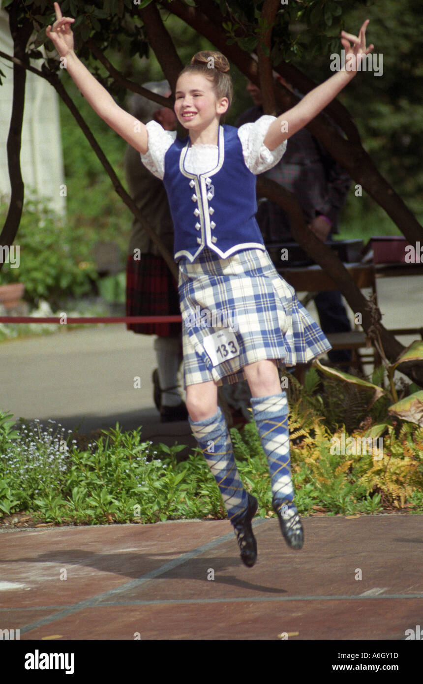 Scottish Highland Dancer Stock Photo - Alamy