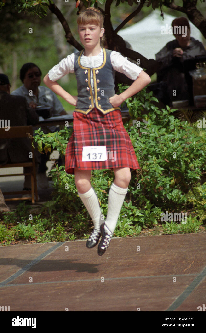 Scottish Highland Dancer Stock Photo - Alamy