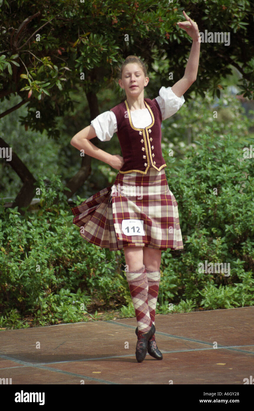 Scottish Highland Dancer Stock Photo - Alamy