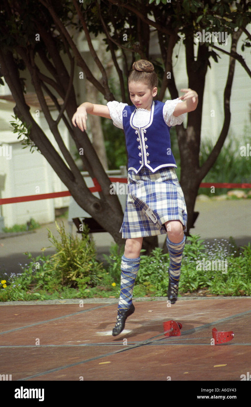Scottish Highland Dancer Stock Photo - Alamy
