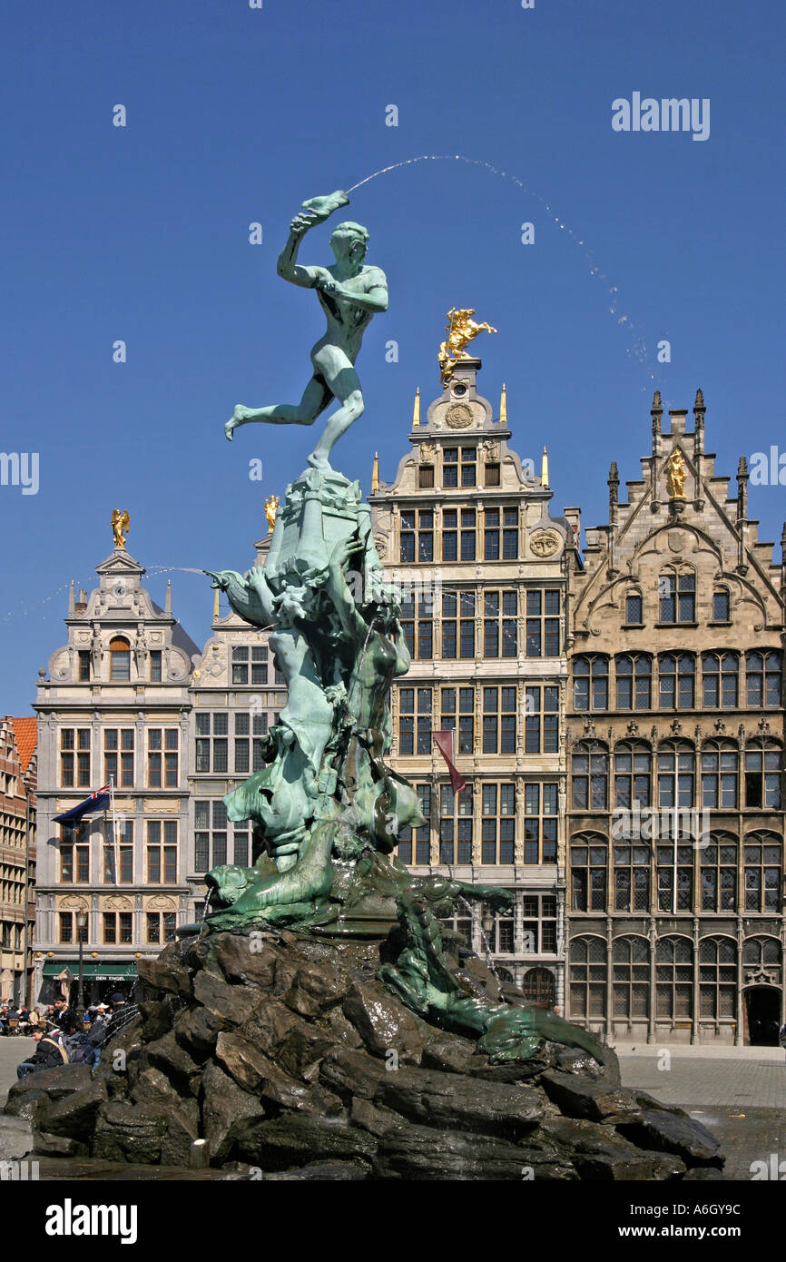 STATUE OF BRABO Stock Photo - Alamy