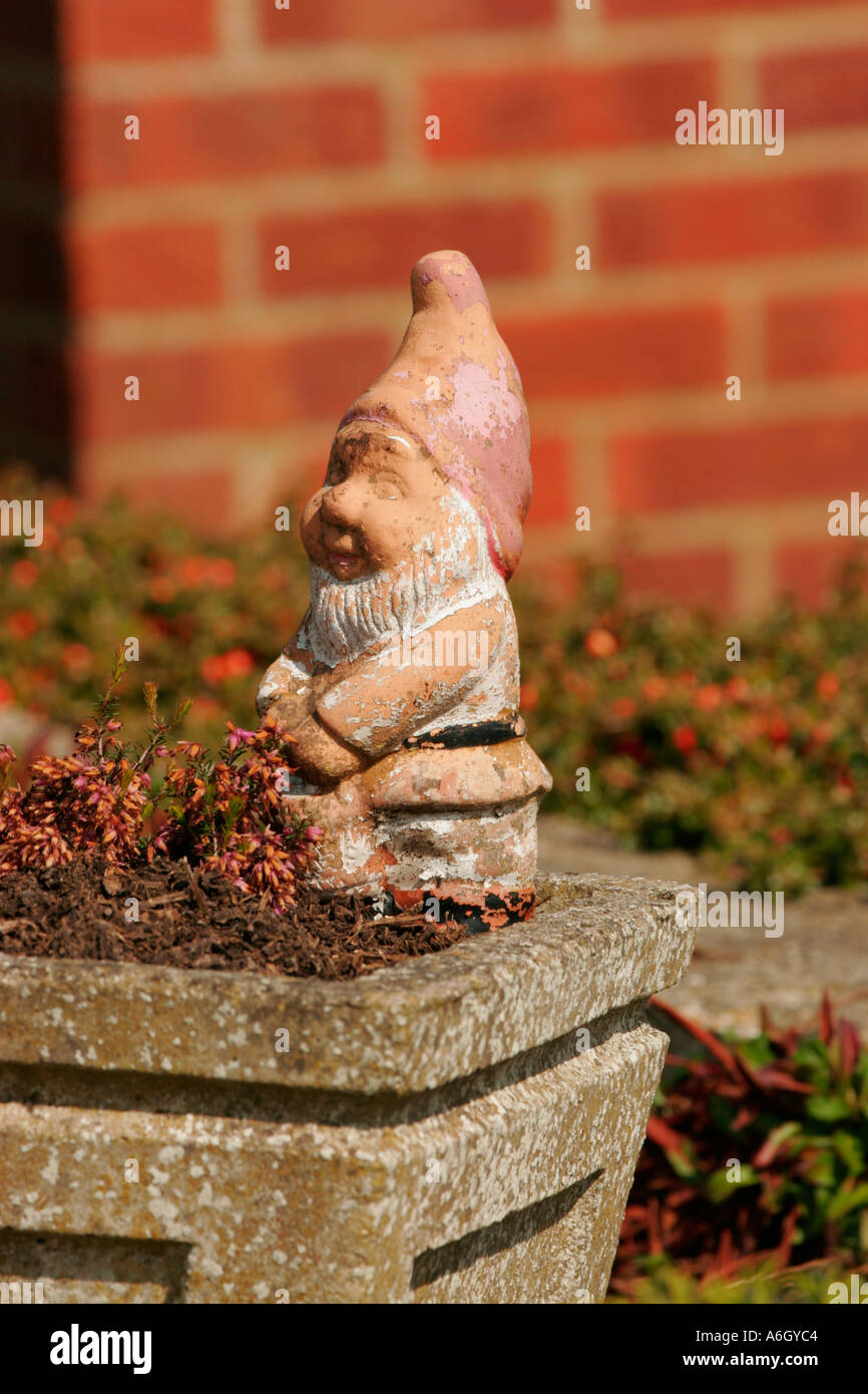 Upavon Wiltshire England UK Garden Gnome Stock Photo - Alamy