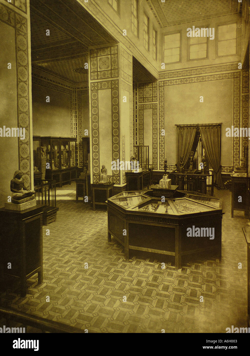 Egypt exhibit in the first Egyptian Museum at Bulaq Cairo Stock Photo ...