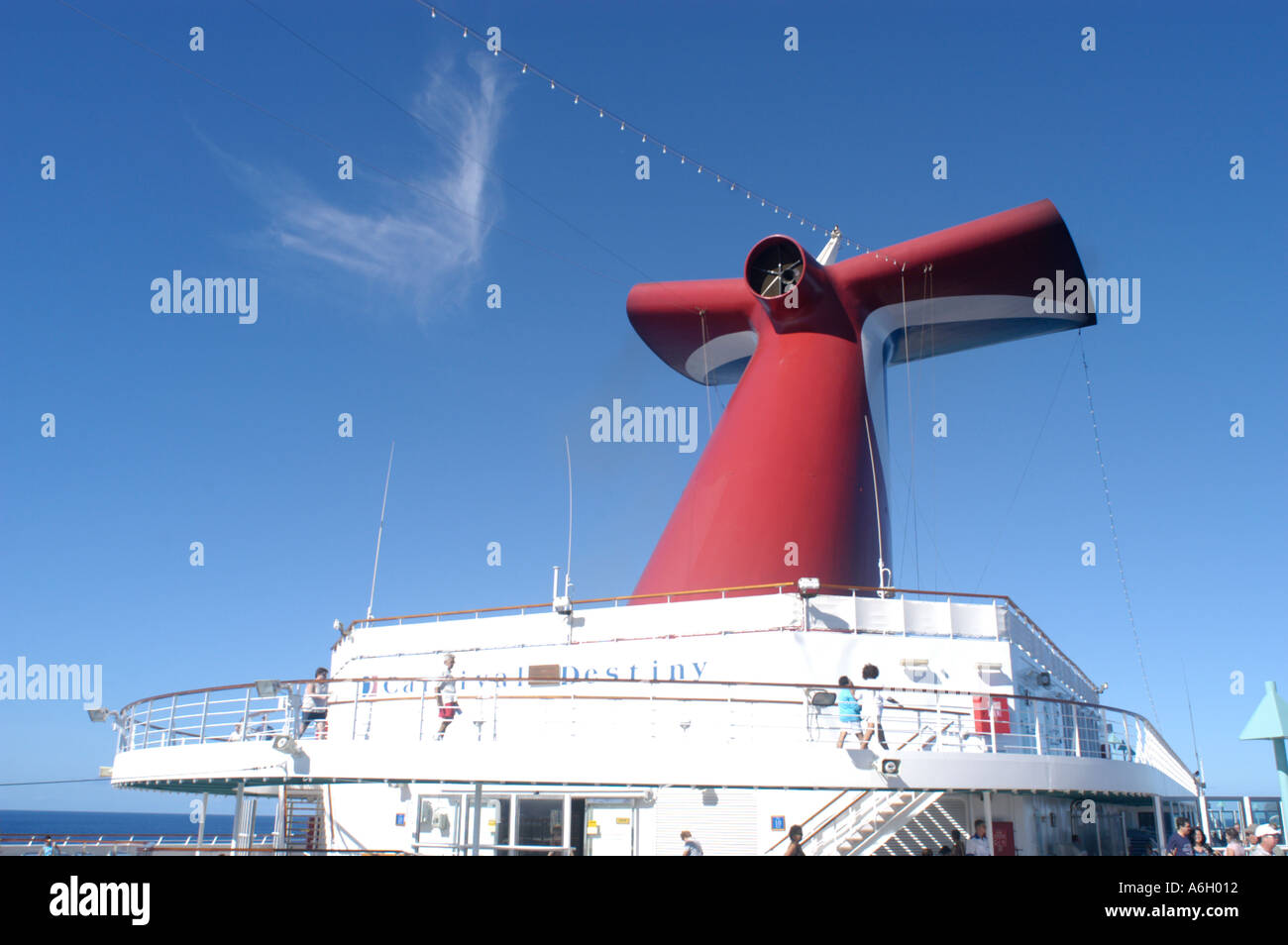 Carnival Destiny cruise ship with logo Stock Photo - Alamy