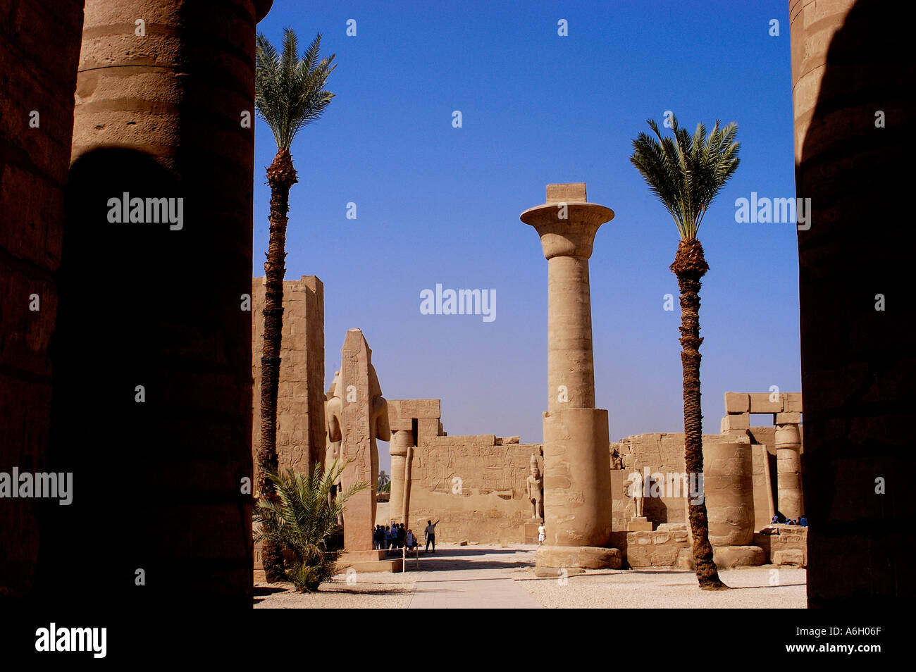 Egypt Karnak temple at Luxor Great temple of Amun Stock Photo - Alamy