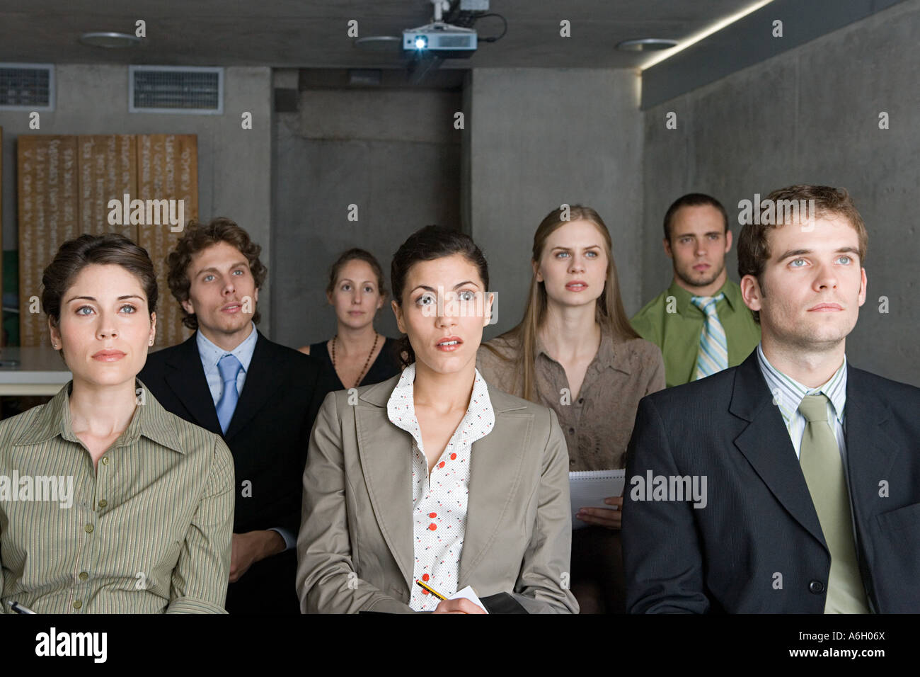 People in a presentation Stock Photo - Alamy