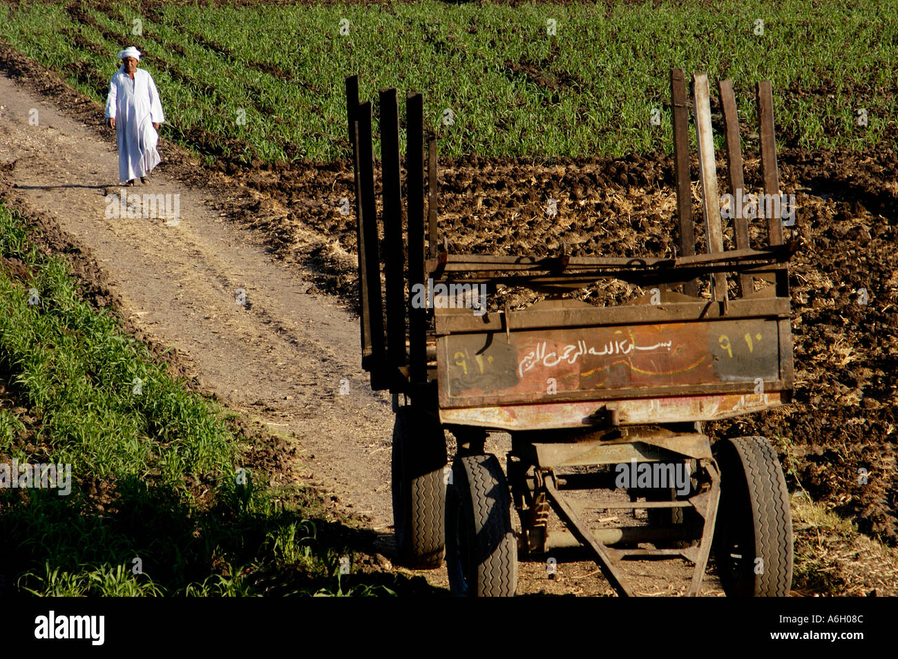 Egypt Nile valley at Gurna on the Luxor west bank Stock Photo - Alamy