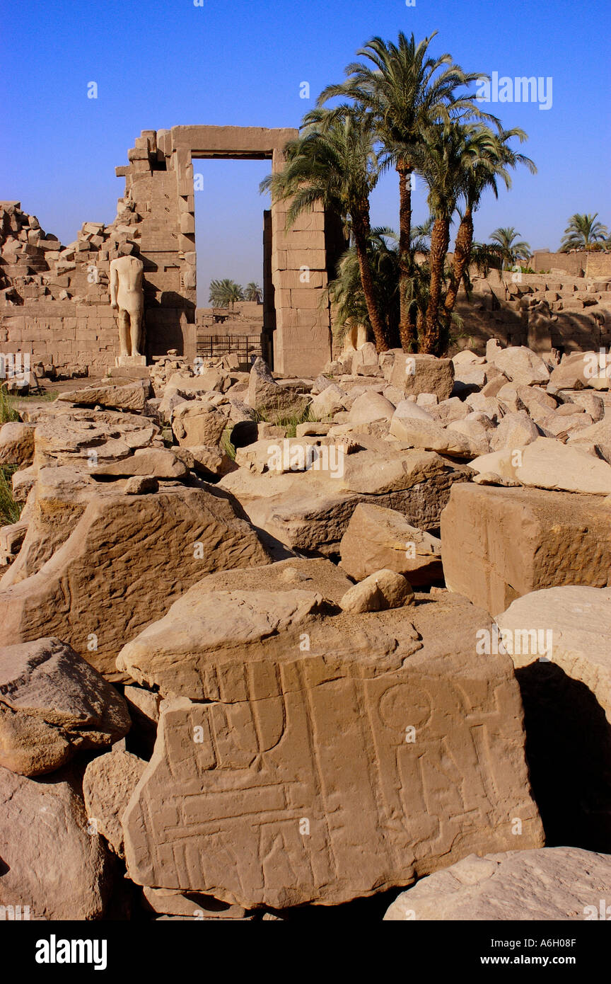 Egypt Luxor Karnak temple the Great temple of Amun Stock Photo - Alamy