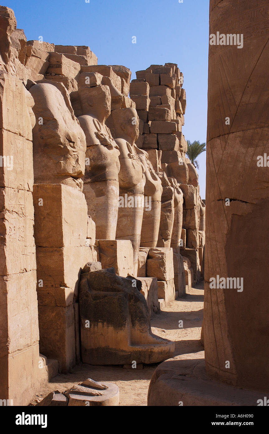 Egypt Luxor Karnak temple the Great temple of Amun Stock Photo - Alamy