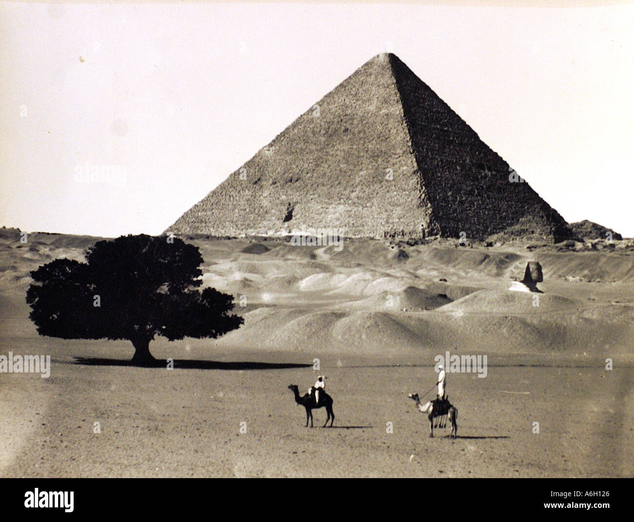 Egypt XIXc photograph of the pyramid of Gizeh Stock Photo - Alamy