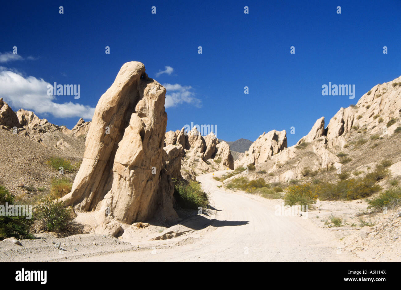 Road with rock formations Stock Photo - Alamy