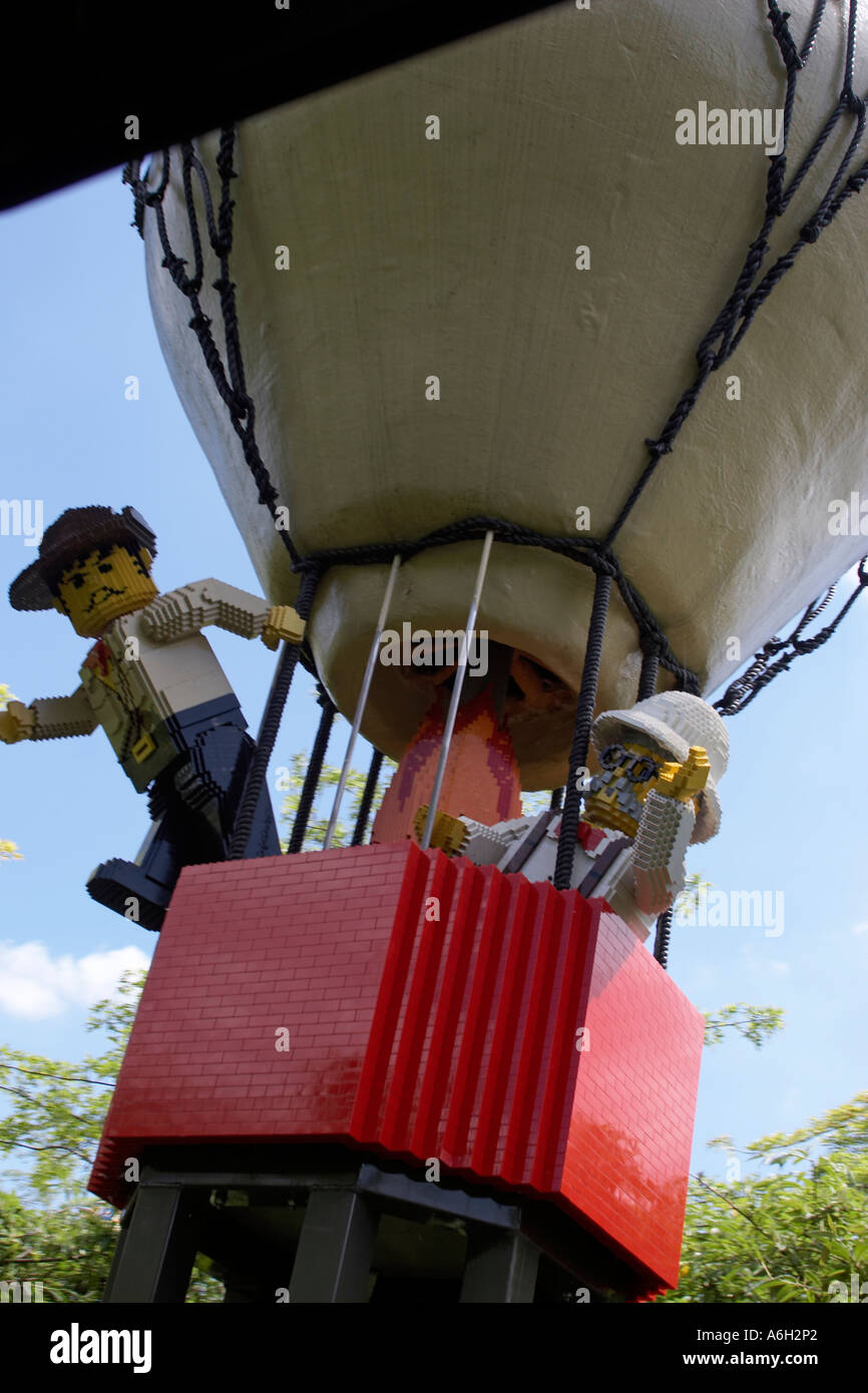 Lego balloonist figures on Orient Expedition steam engine train ride in ...
