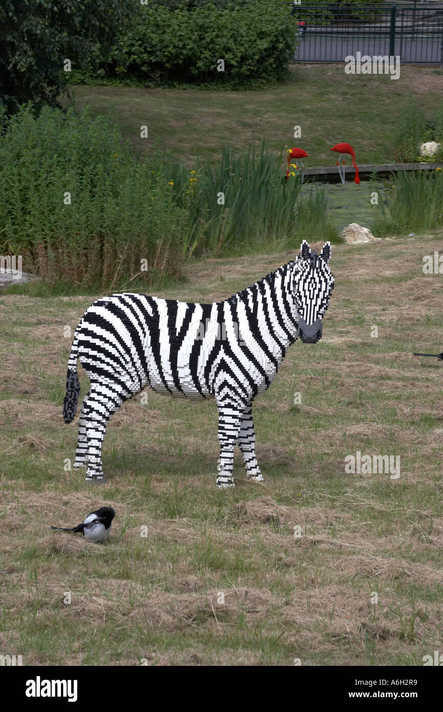 Lego zebra figure on Orient Expedition steam engine train ride in ...