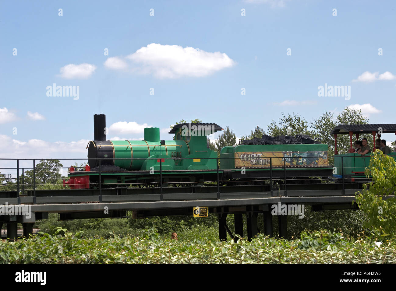 Orient Expedition steam engine train in Legoland adventure theme park ...
