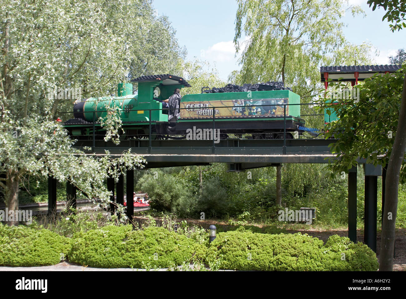 Orient Expedition steam engine train in Legoland adventure theme park ...