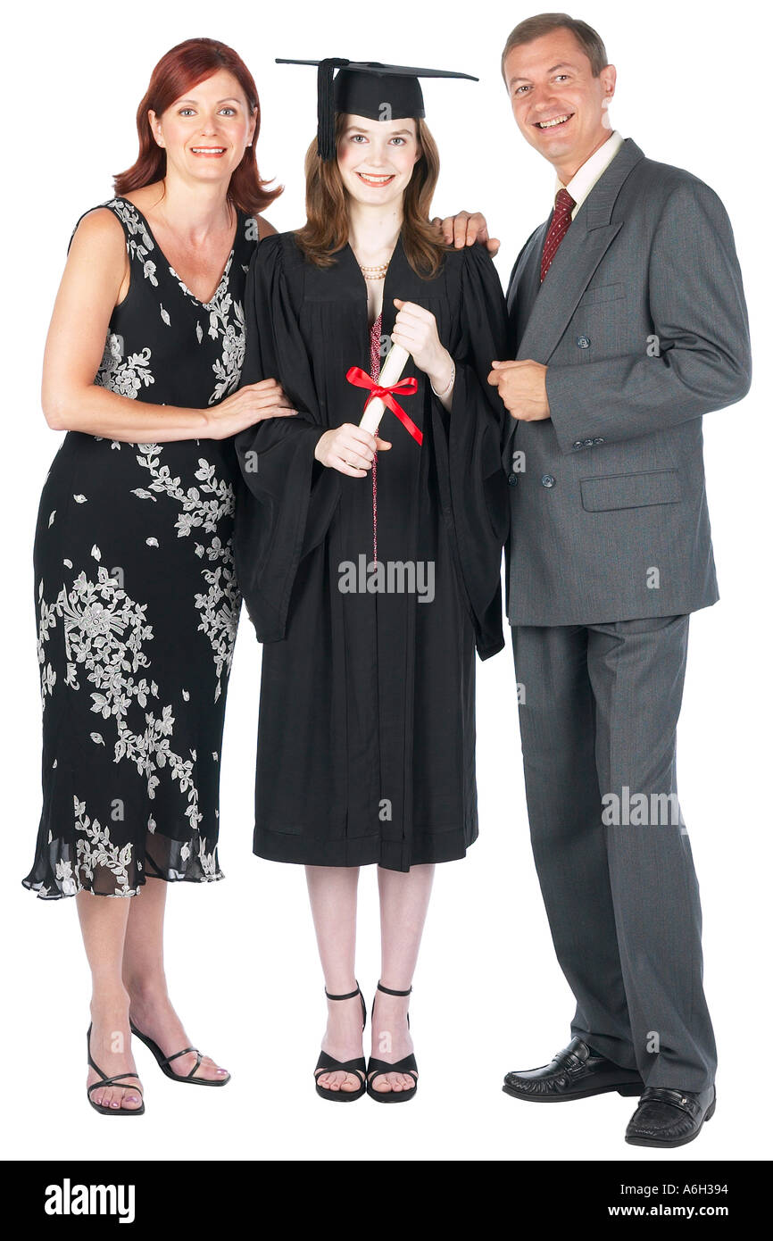 Graduation family parents Cut Out Stock Images & Pictures - Alamy