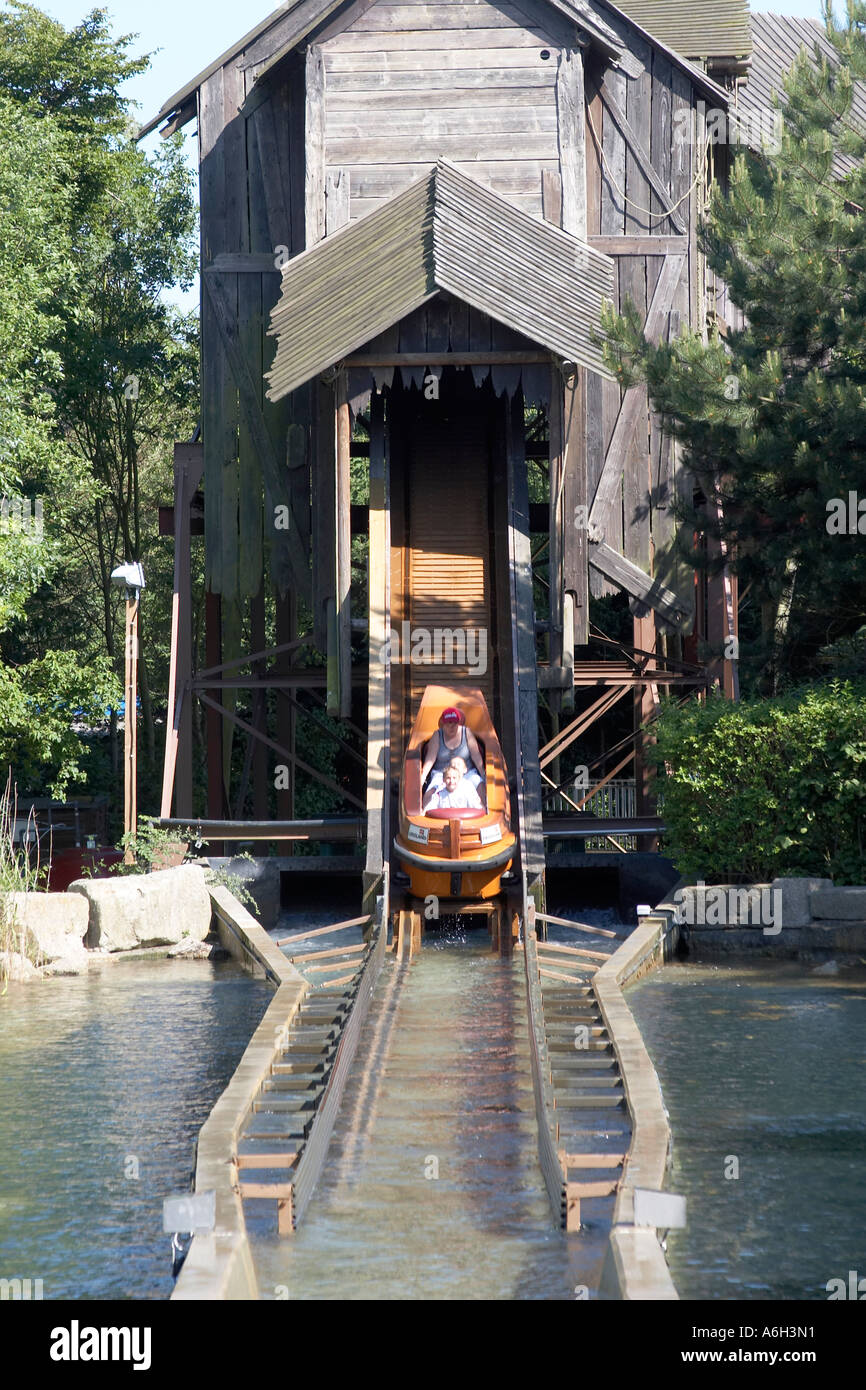 Pirate Falls boat flume ride in Legoland adventure theme park for ...