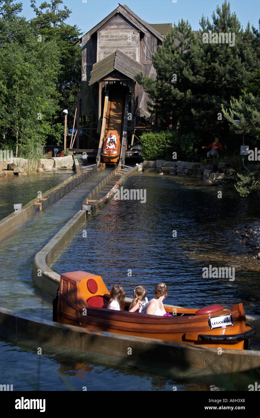 Pirate Falls boat flume ride in Legoland adventure theme park for ...