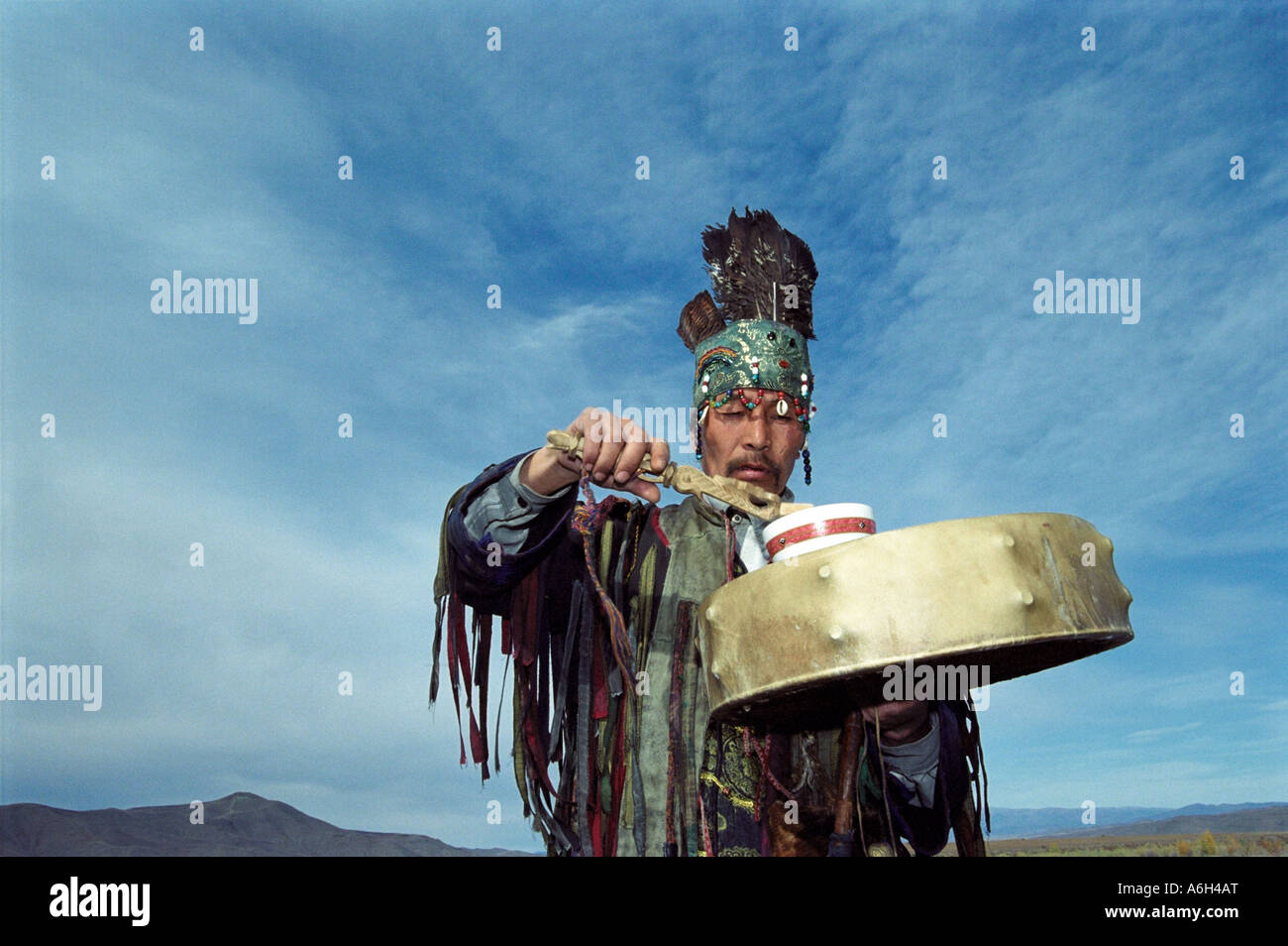 Performing shamanist ritual hi-res stock photography and images - Alamy