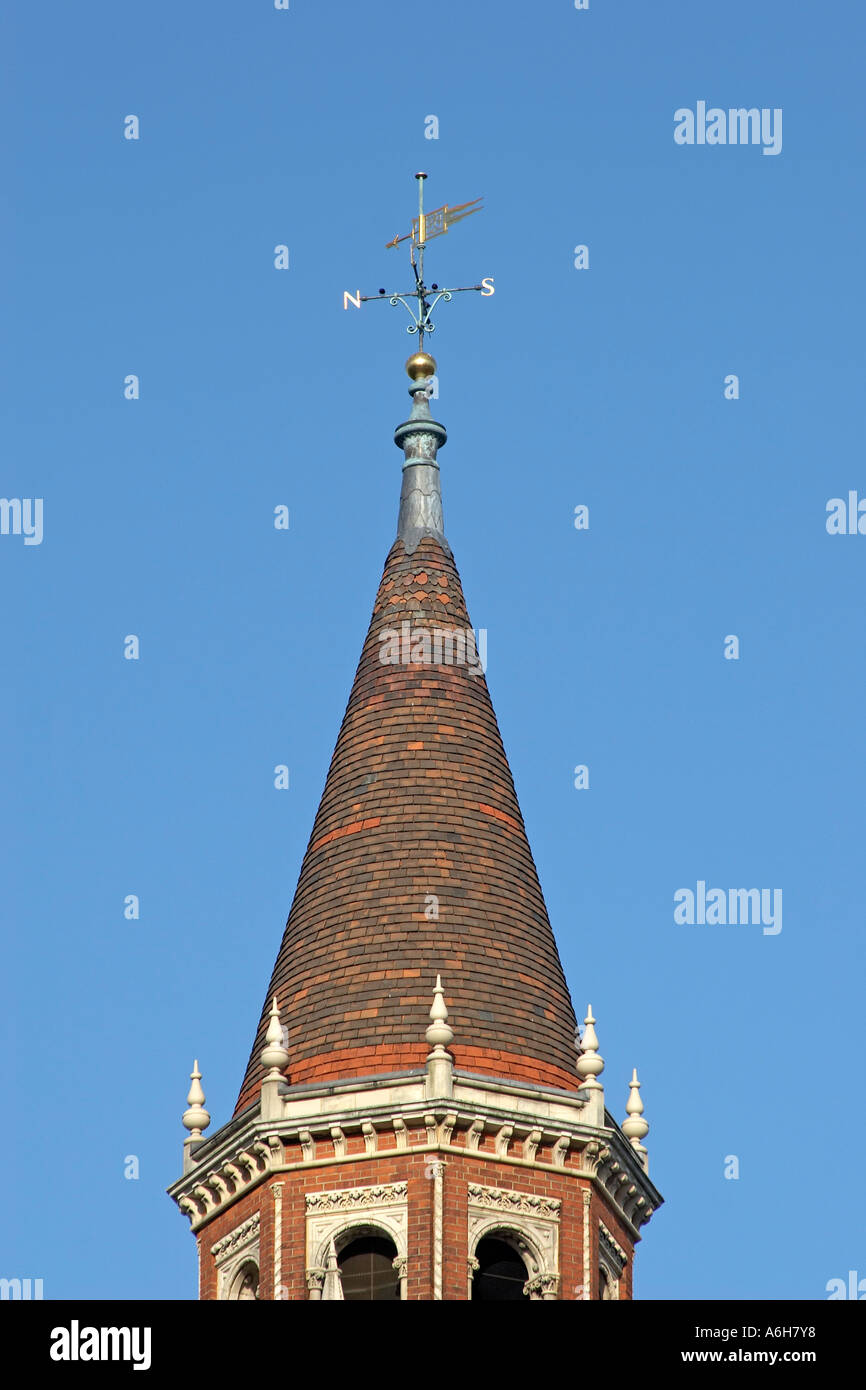 Dulwich College school roof tower architecture detail London SE21 Stock ...