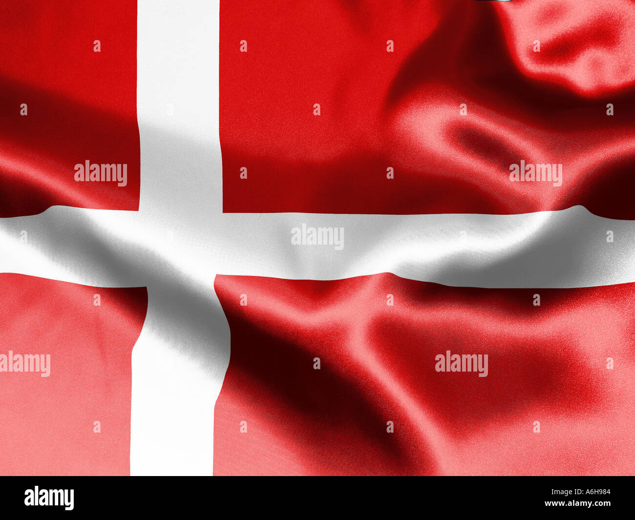 Flag of Kingdom of Denmark Stock Photo - Alamy