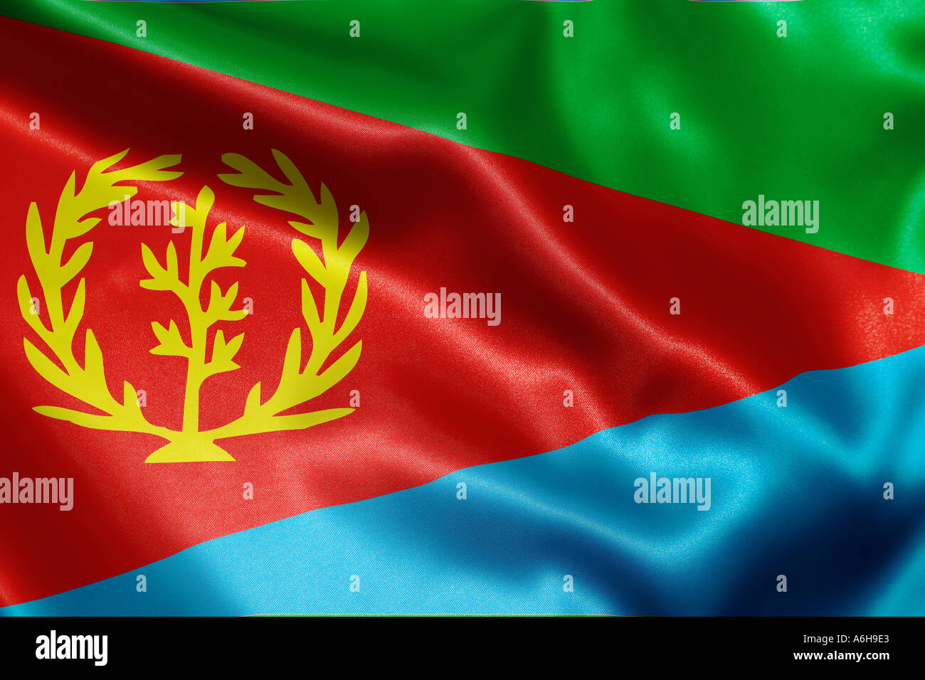 Flag of State of Eritrea Stock Photo - Alamy