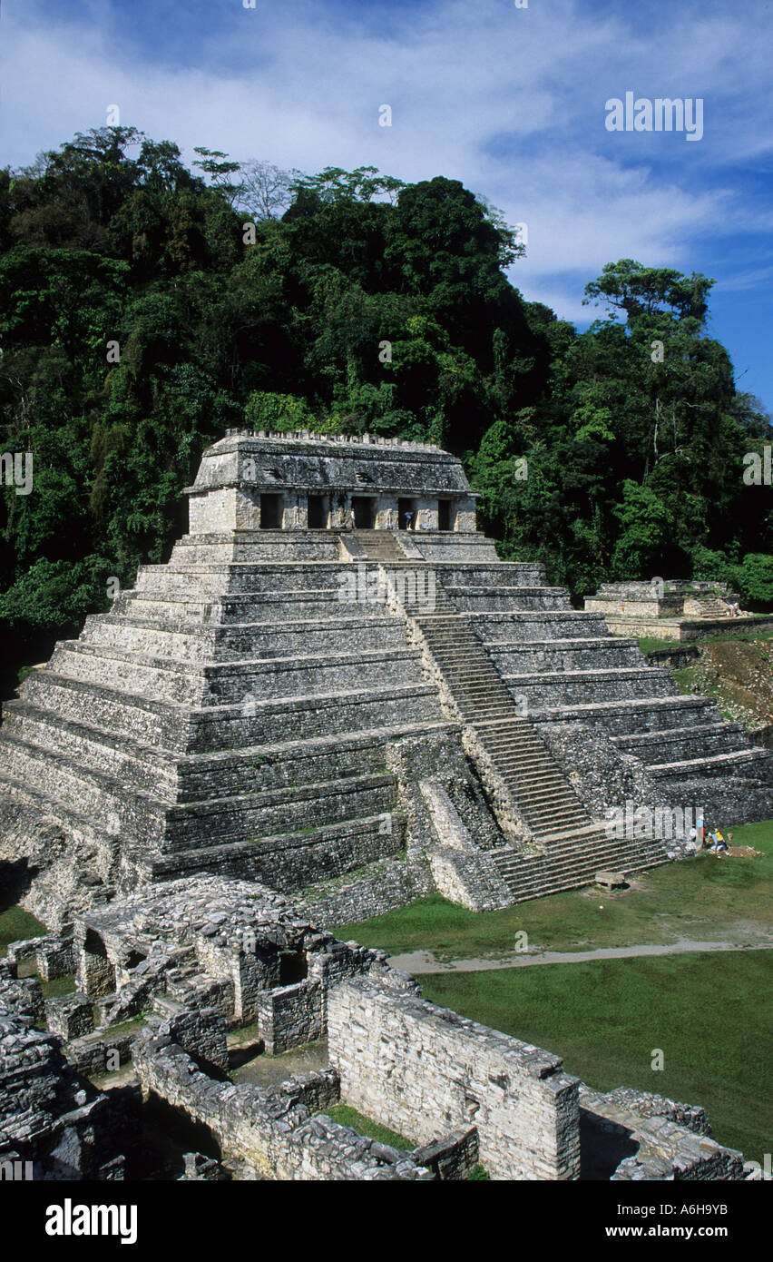 México Palenque Templo de las Inscripciones Chiapas Stock Photo - Alamy