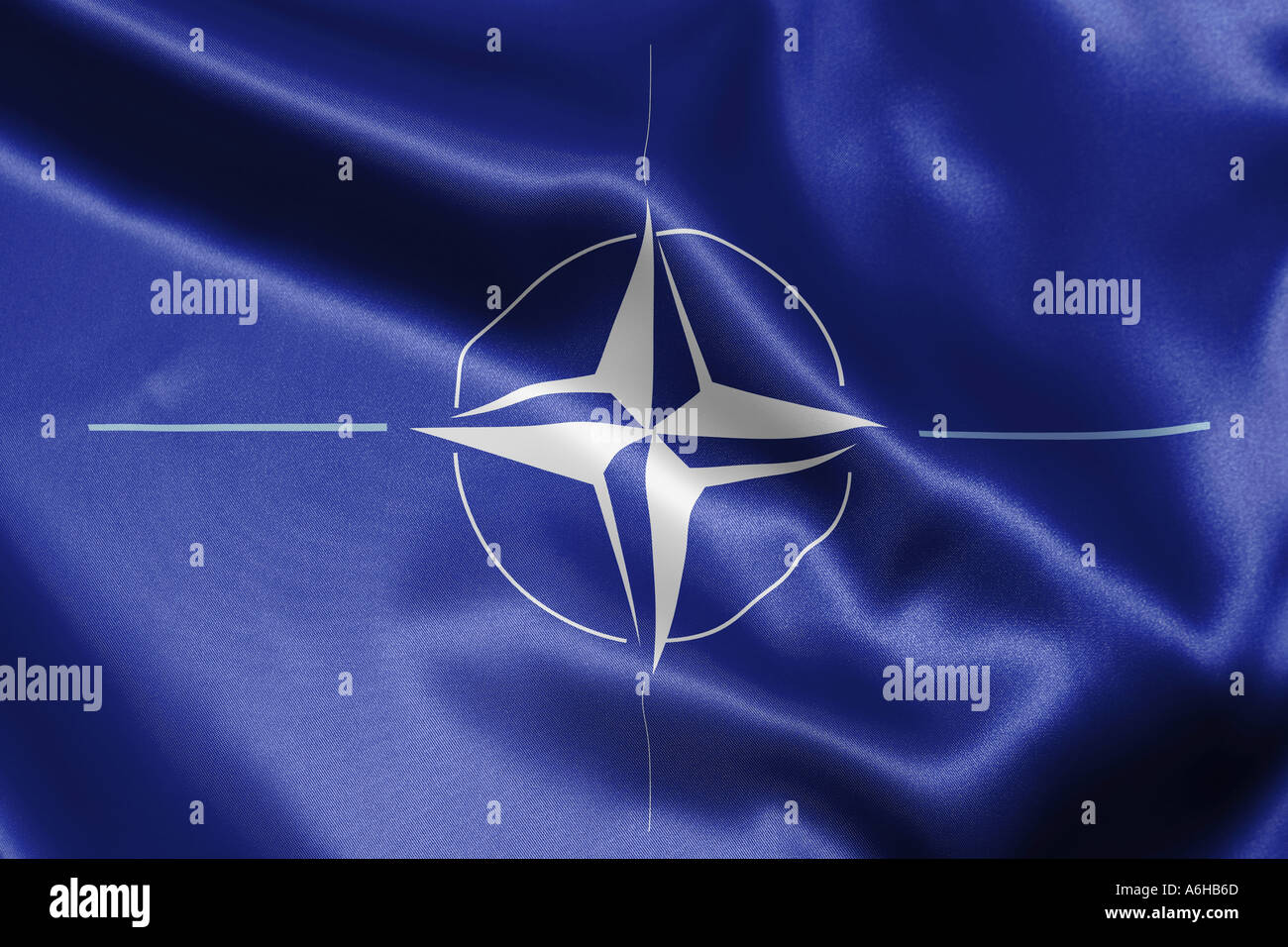 Flag of Nato Stock Photo - Alamy