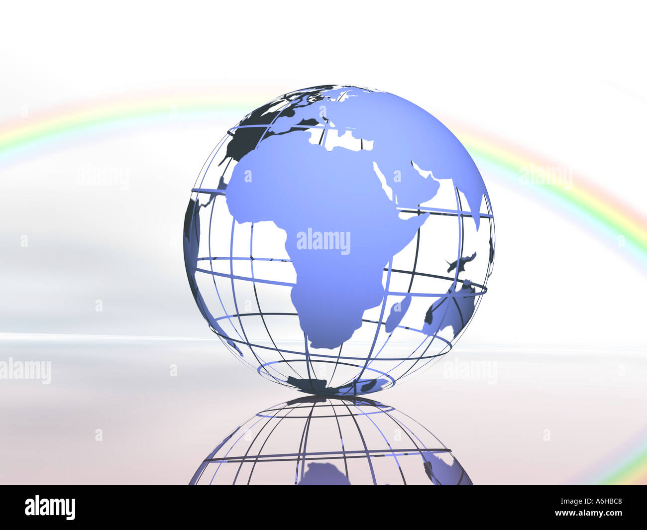 3d wireframe earth Stock Photo - Alamy