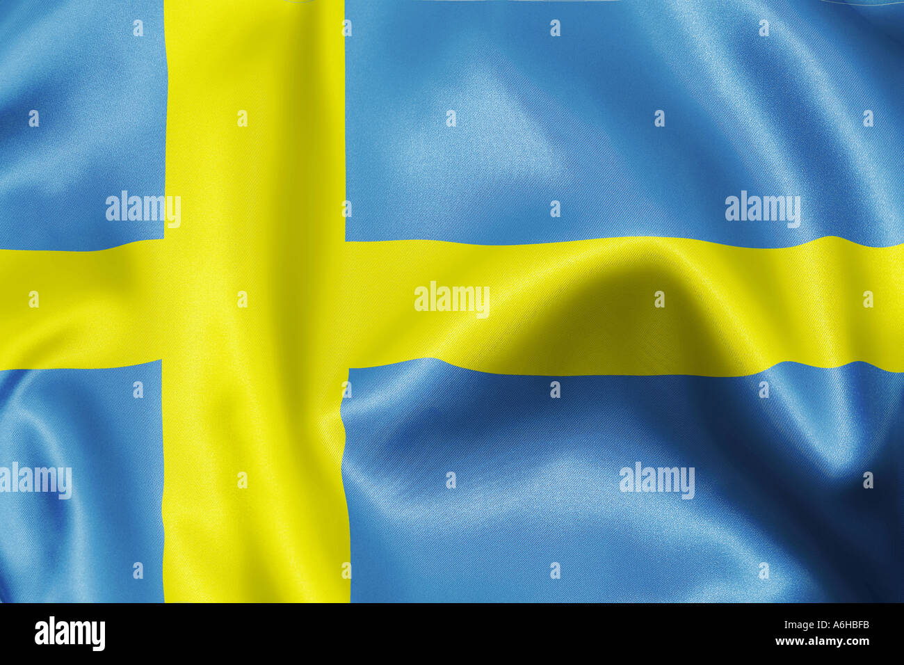 Flag of Kingdom of Sweden Stock Photo - Alamy